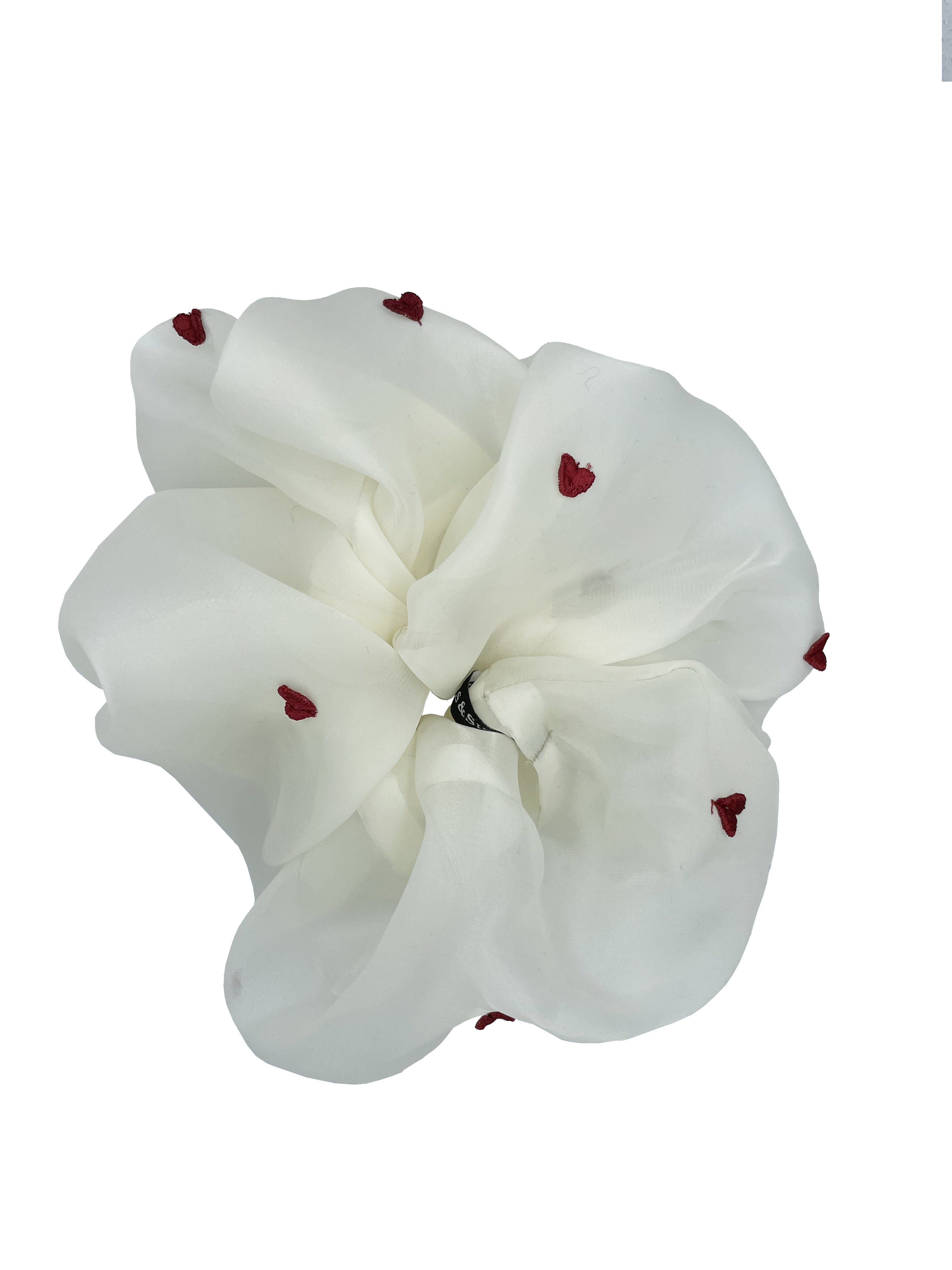 Organza scrunchie with flowers – Brothers & Sisters Paris