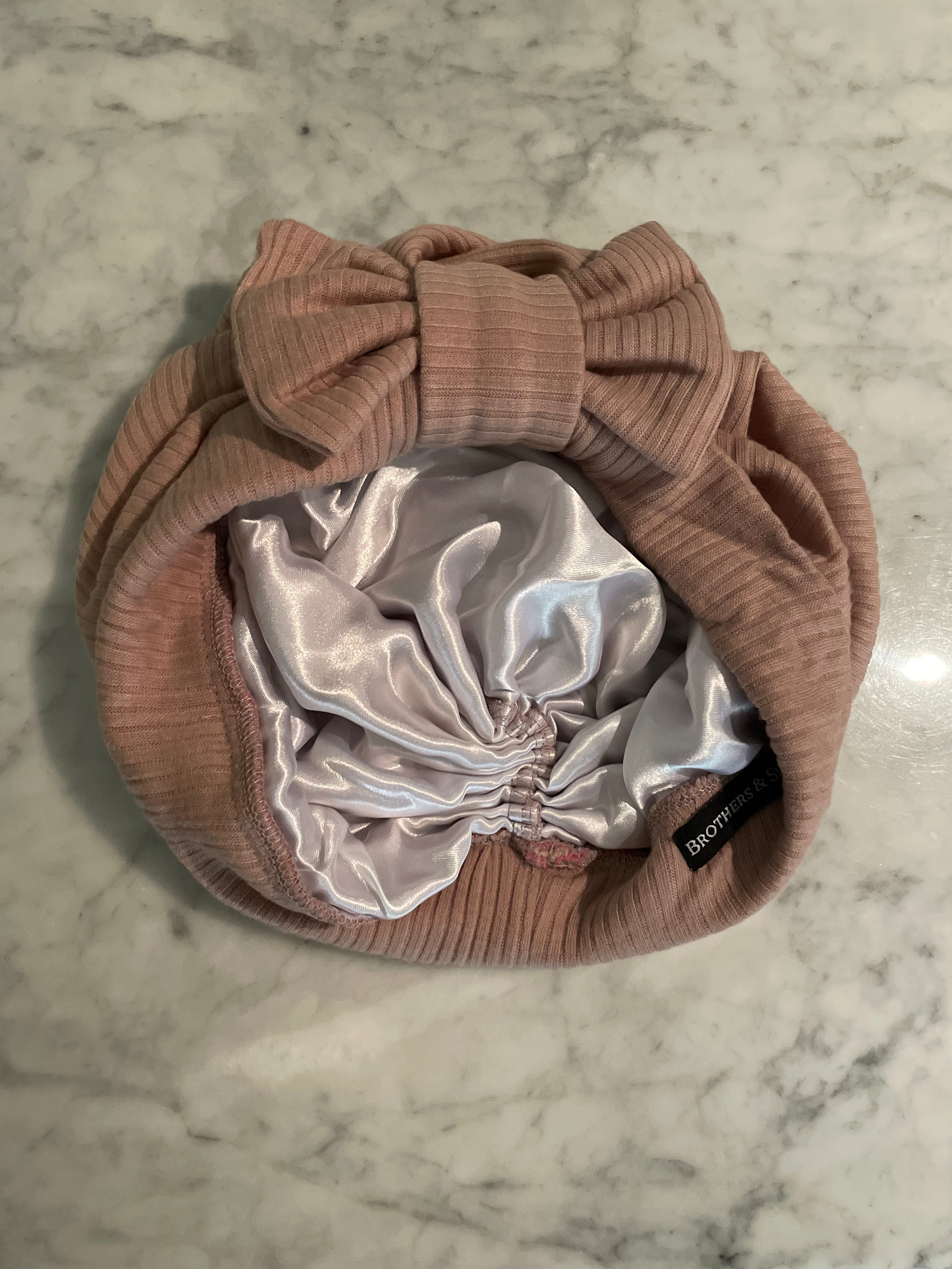 Pink turban linen with satin - NEW ! – Brothers & Sisters Paris