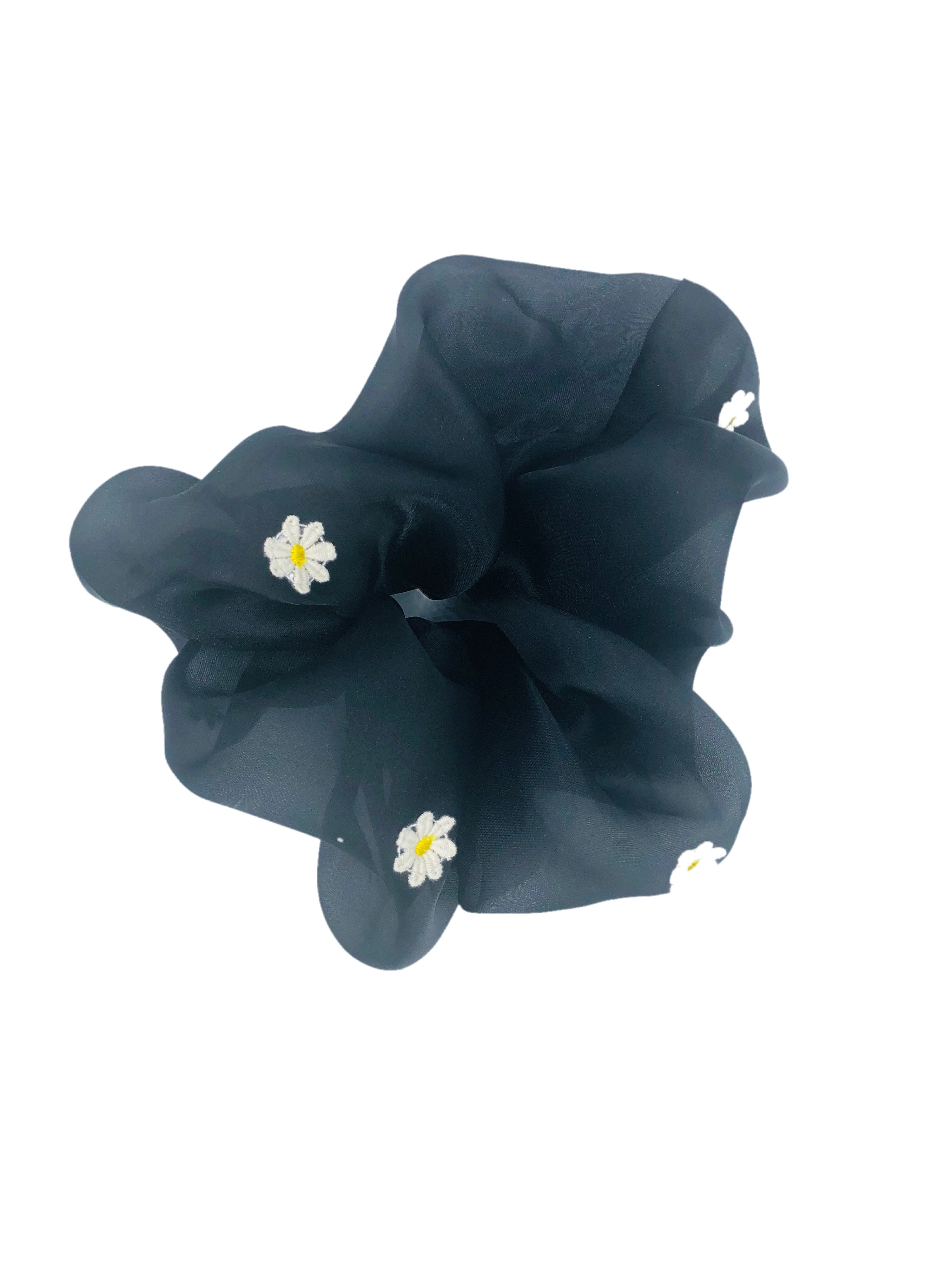Organza scrunchie with flowers – Brothers & Sisters Paris